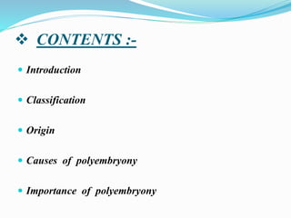 Polyembryony | PPTX