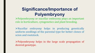 Polyembryony | PPTX