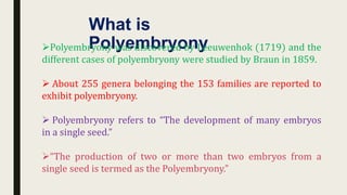 Polyembryony | PPTX