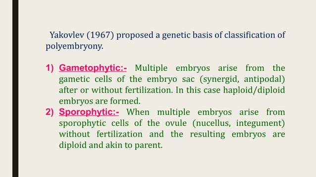 Polyembryony | PPTX