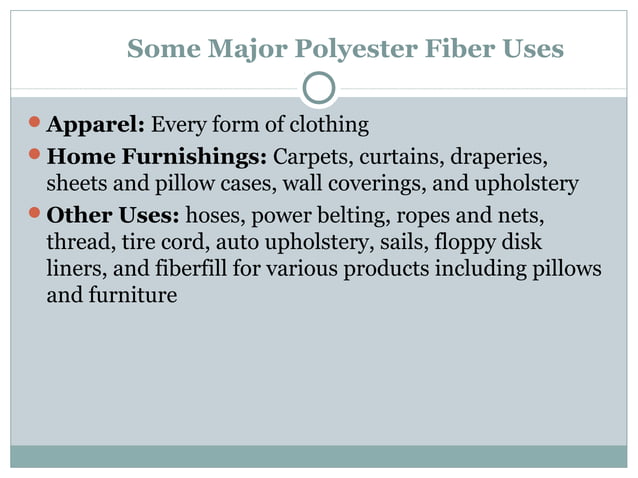 Polyester | PPT | Needlework | Arts and Crafts