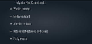 Polyester fiber and its properties | PDF