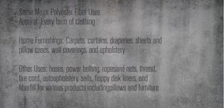 Polyester fiber and its properties | PDF