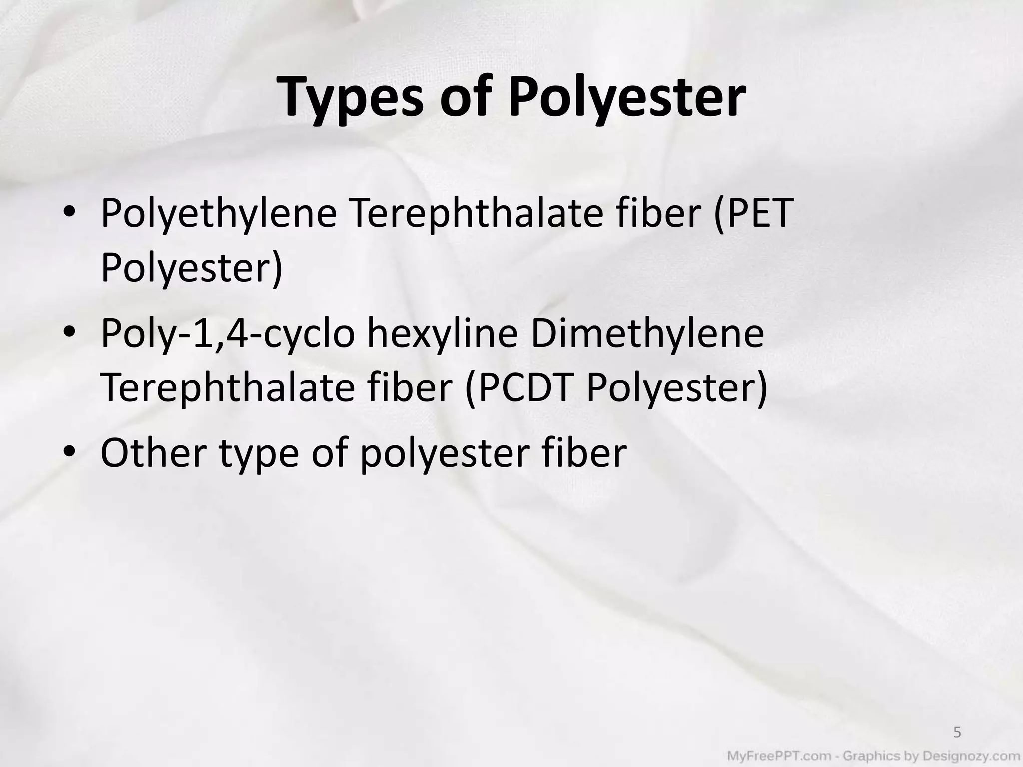 Polyester Fibers | PPTX