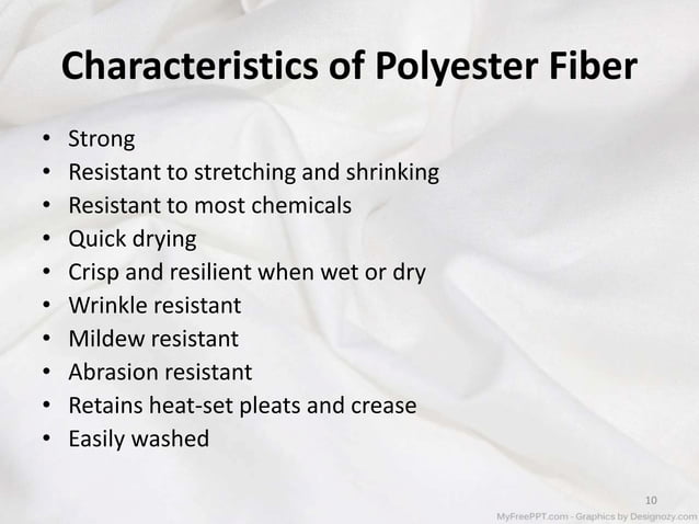 Polyester Fibers | PPTX | Chemistry | Science