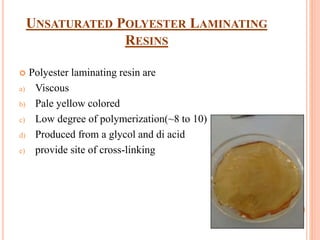 Polyester - A Speciality Polymer | PPTX