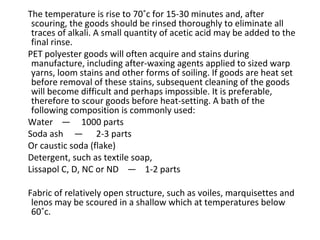 Polyester fiber processing | PPT