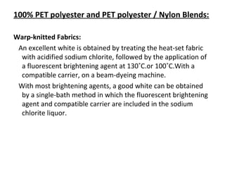 Polyester fiber processing | PPT