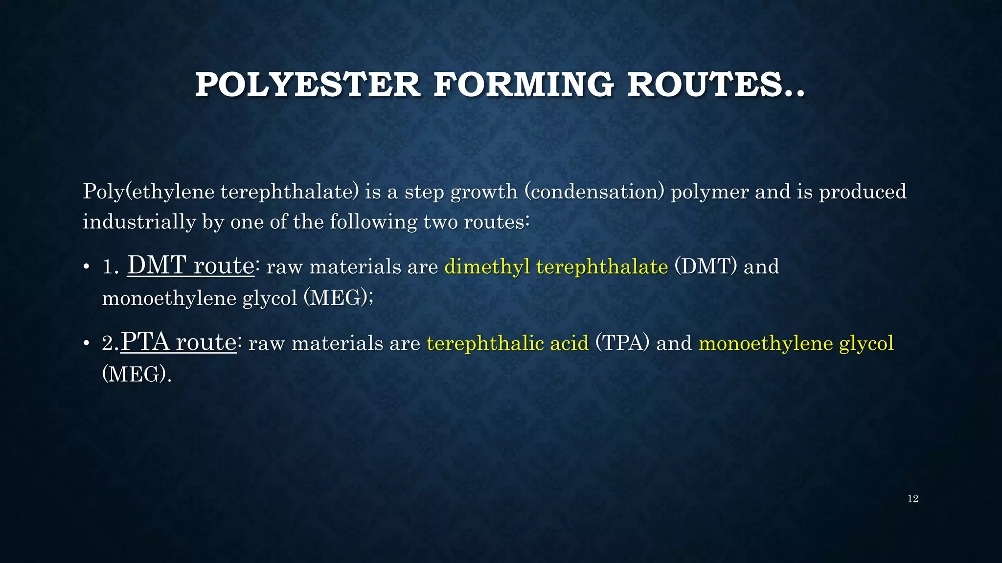 Polyester fibre. | PPTX