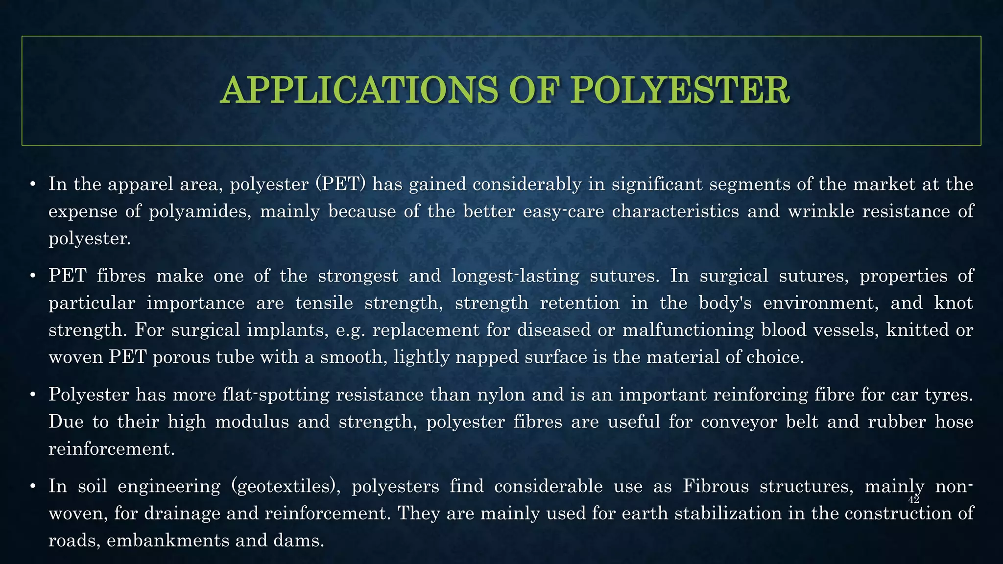 Polyester fibre. | PPTX
