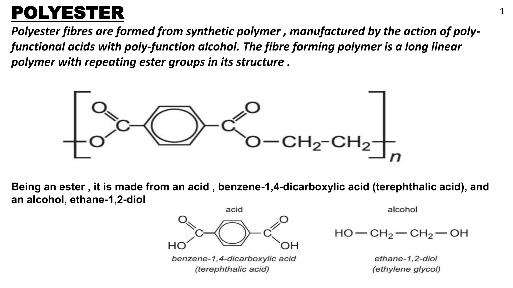 Polyester(man made fibres) | PPTX