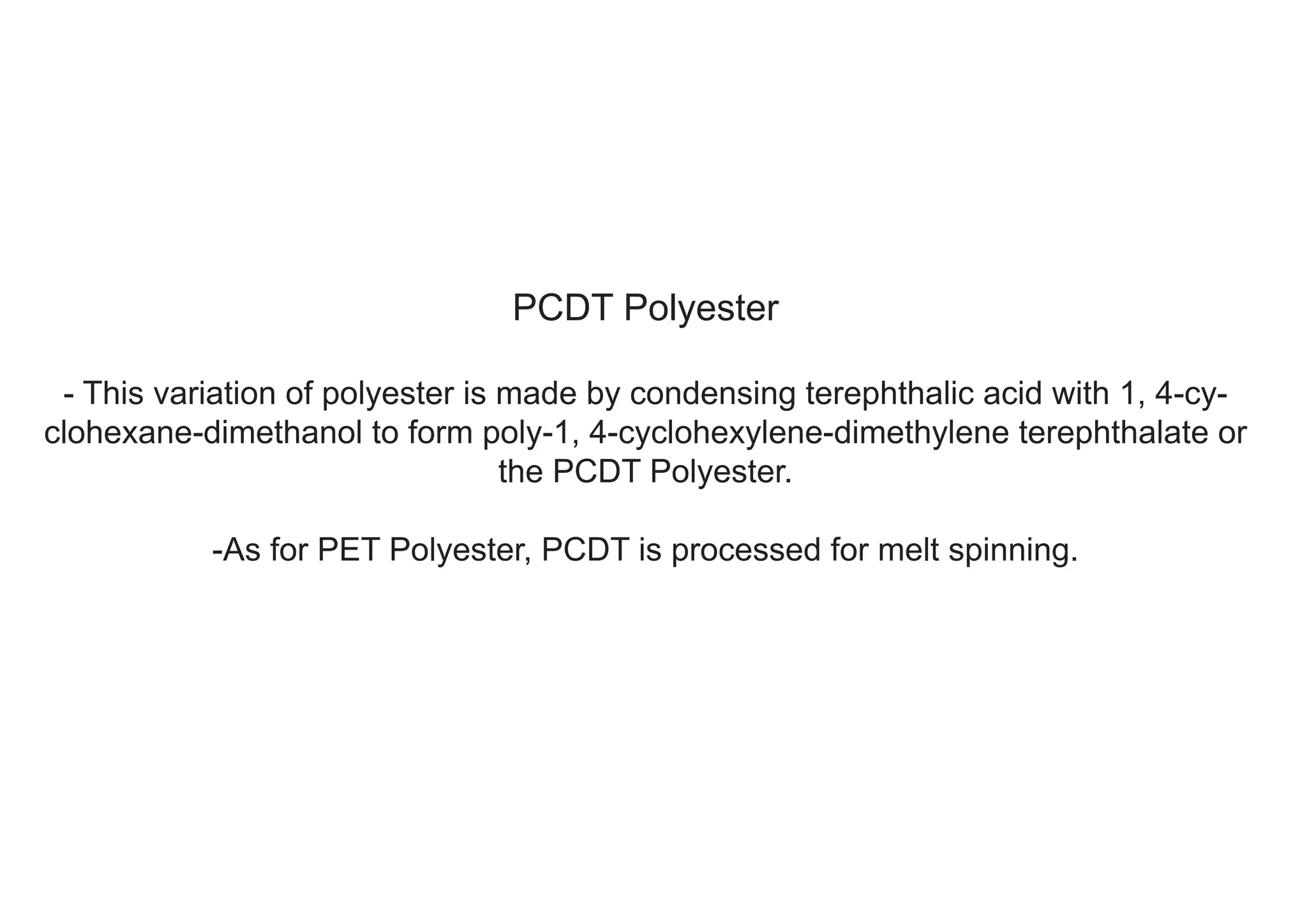 Polyester presentation | PDF