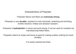 Polyester presentation | PDF