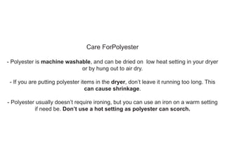 Polyester presentation | PDF