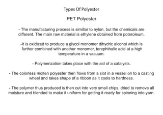 Polyester presentation | PDF
