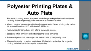 Printing with Polyester Printing Plates | PPTX