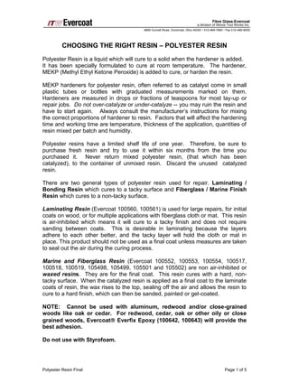 Polyester resin final | PDF