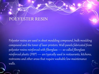 Polyester & uses of polyester | PPTX