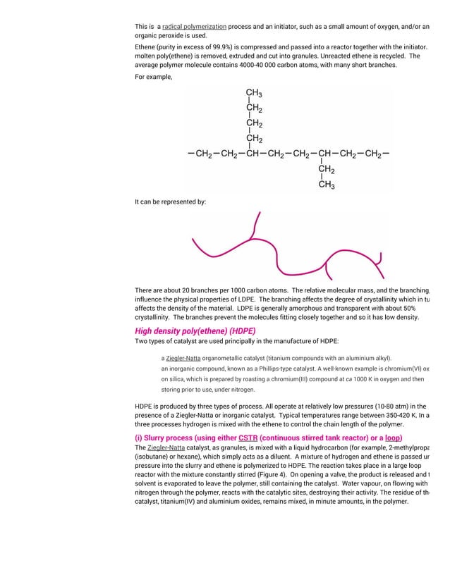 Poly(ethene) (polyethylene) | PDF