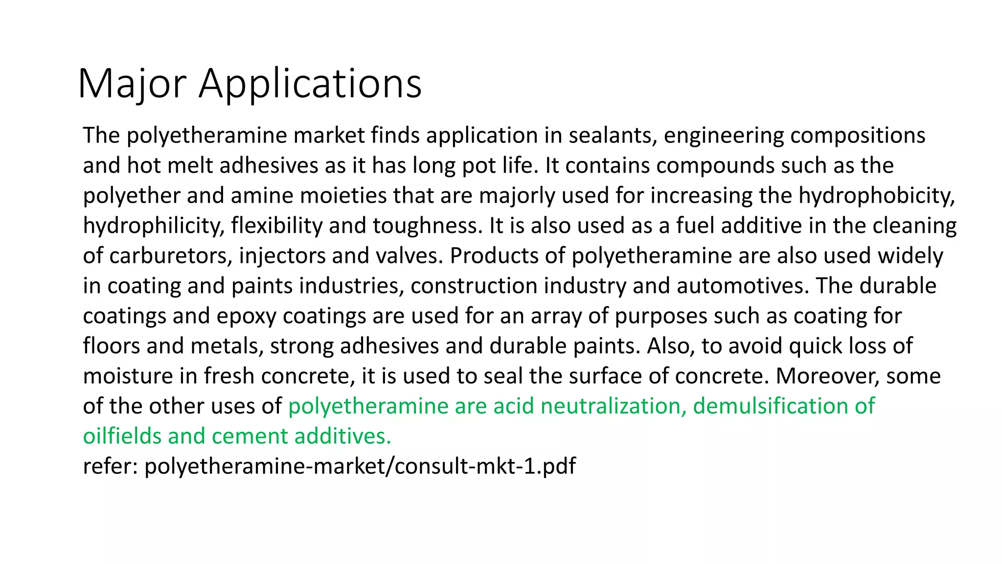 Polyether amine | PDF