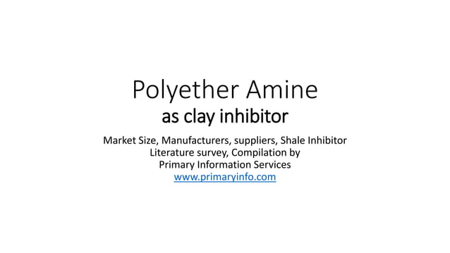 Polyether amine | PDF | Commodities | Economy