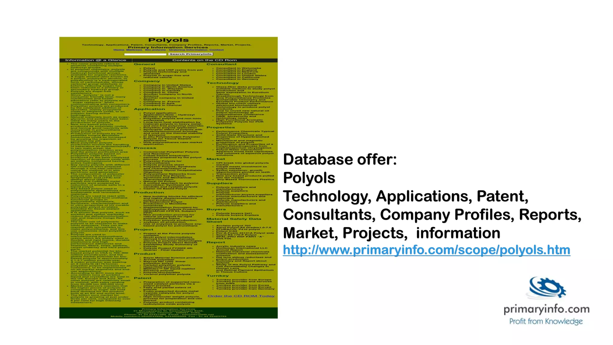 Polyether polyols | PDF