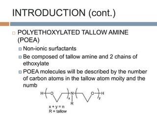 Polyethoxylated tallow amine (poea) | PPTX