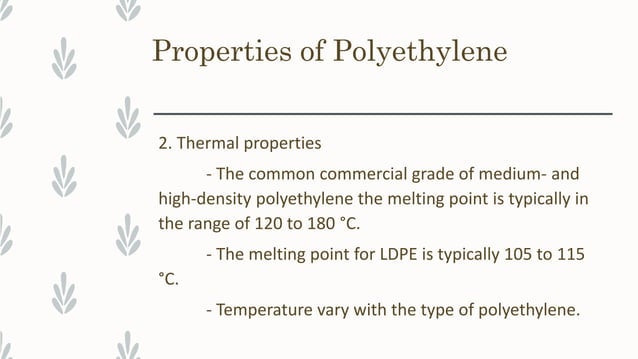 Polyethylene | PPTX