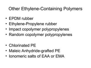 Polyethylene-Synthesis Examples Properties.ppt