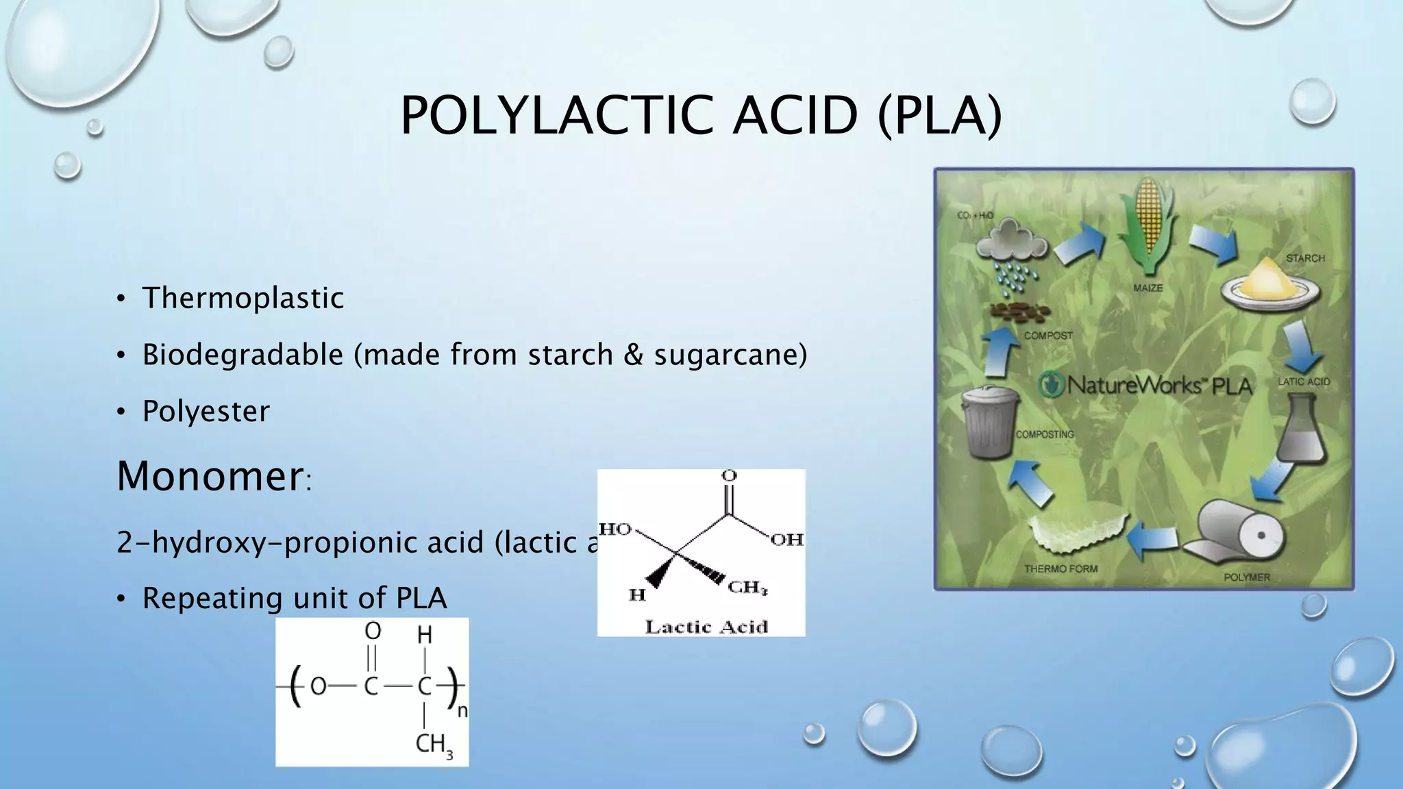 Polyethylene glycol and poly lactic acid | PPTX | Chemistry | Science