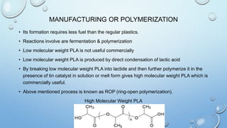 Polyethylene glycol and poly lactic acid | PPTX