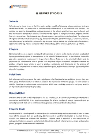 Polyethylene glycol dimethyl ether market | PDF