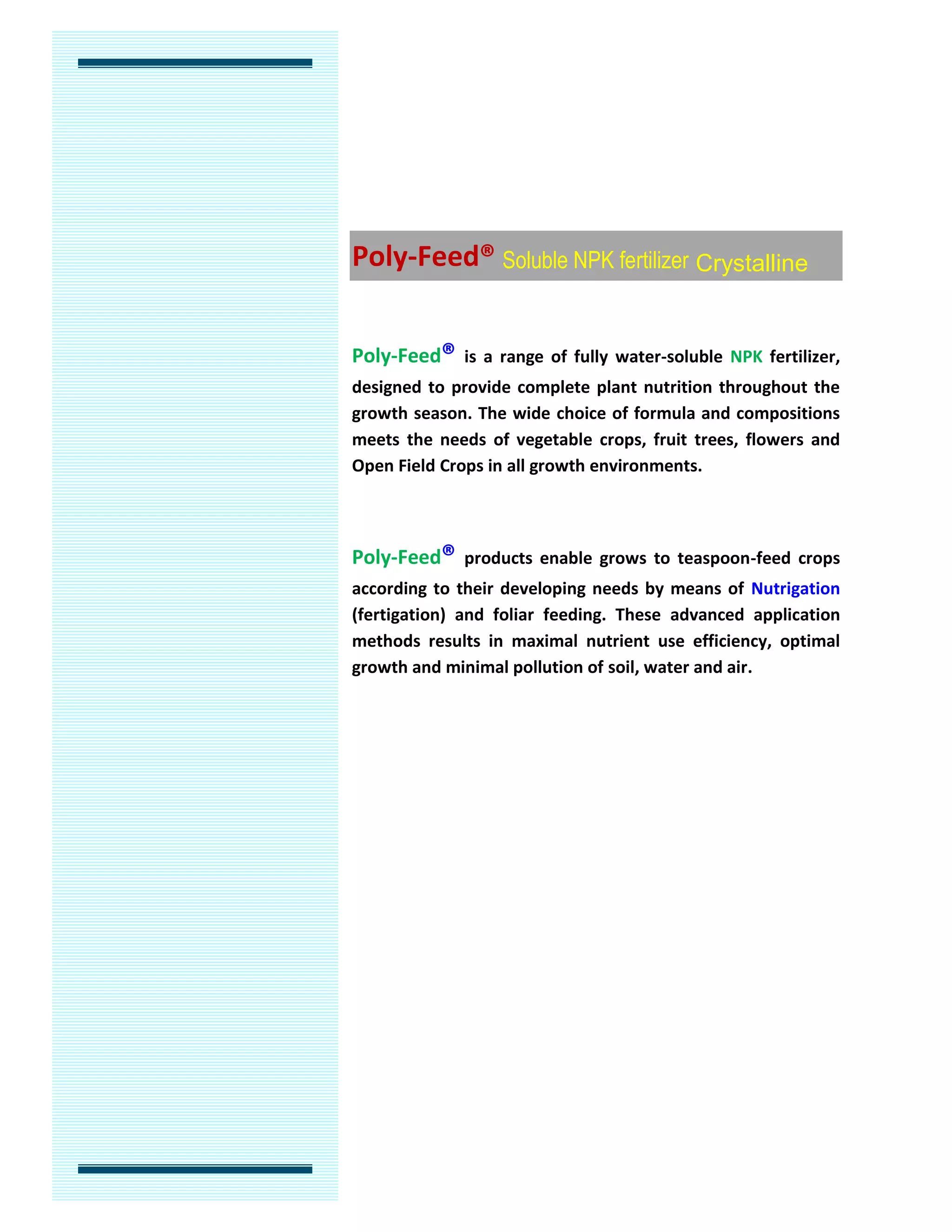 Poly feed presentation | DOCX