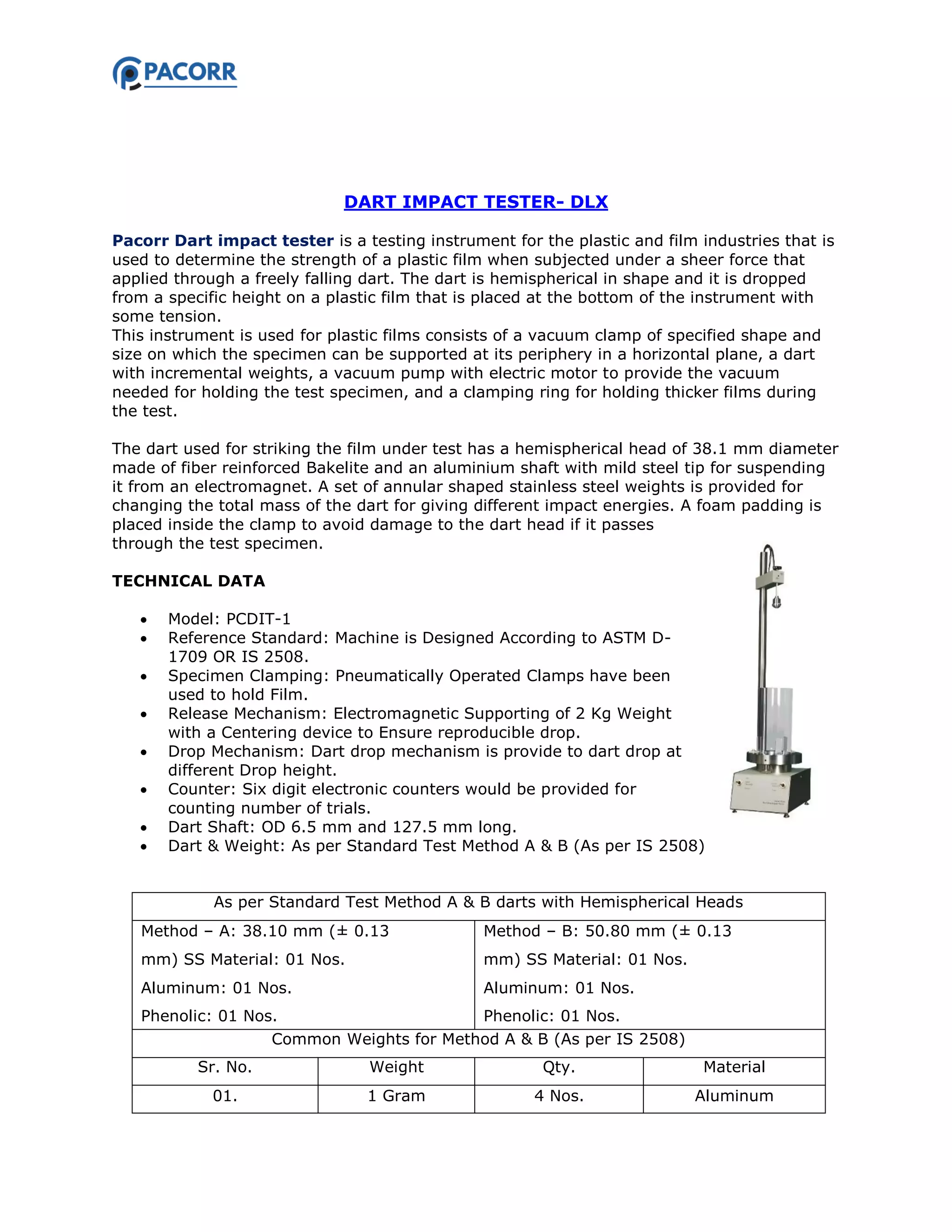 Polyfilms and laminates testing instruments | PDF