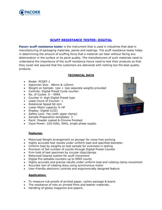 Polyfilms and laminates testing instruments | PDF