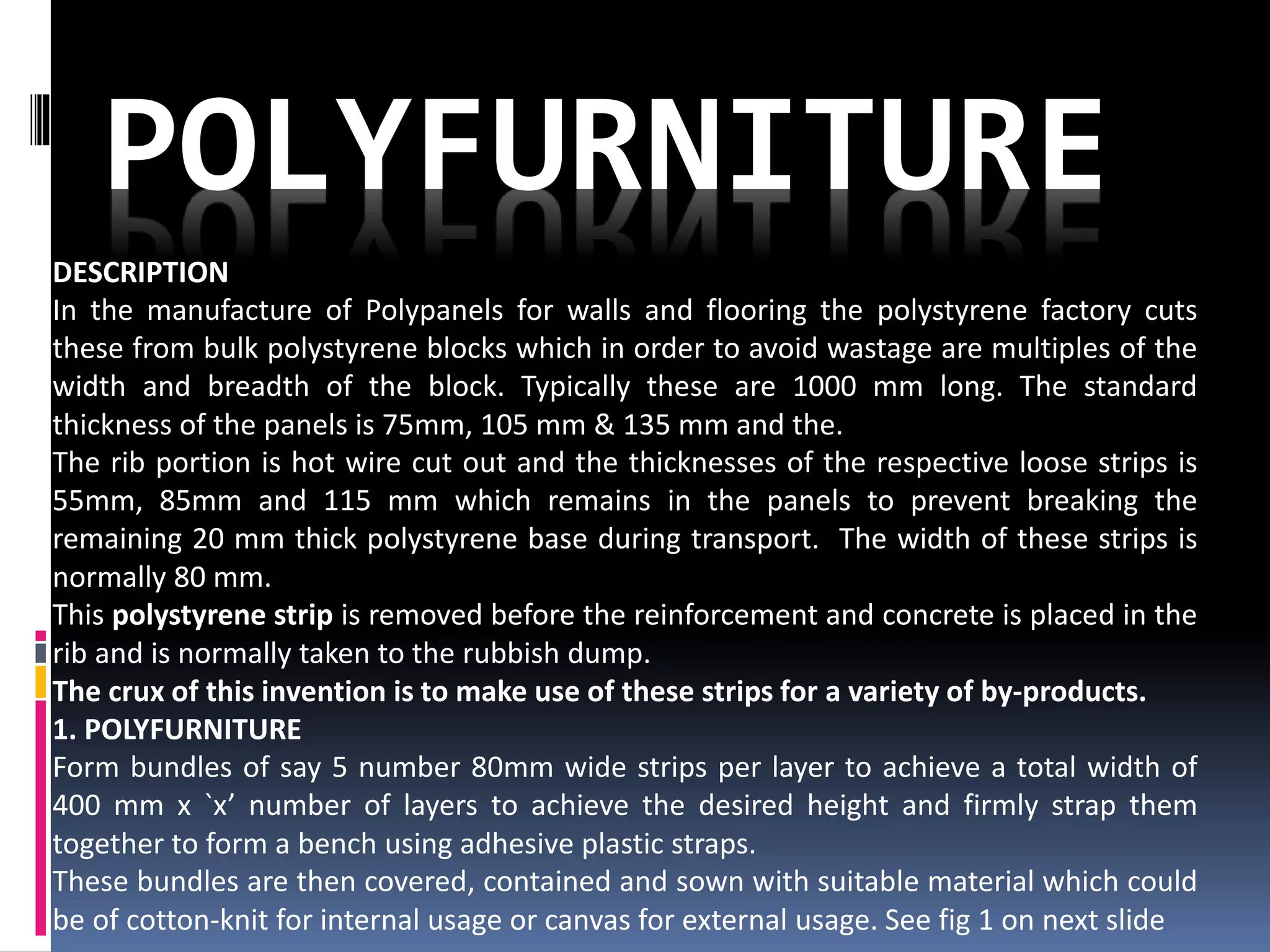 Polyform's new products in provisional patent | PPT | Free Download