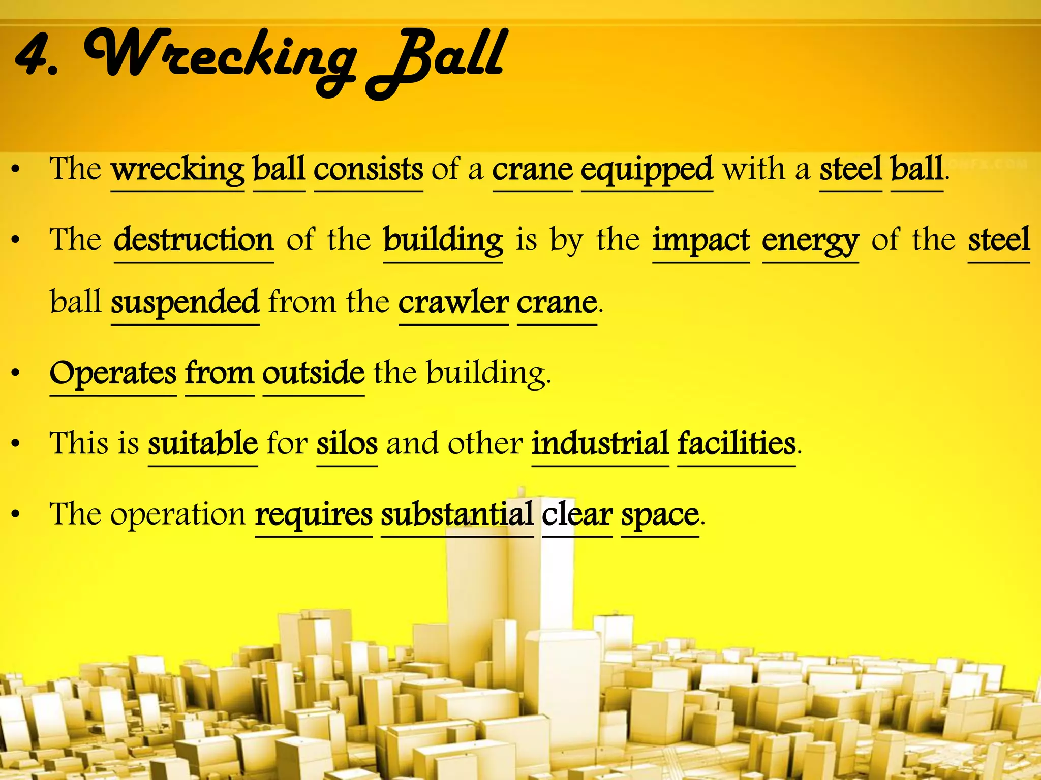 BCT Mod 4 demolition of structure (Updated) | PPT