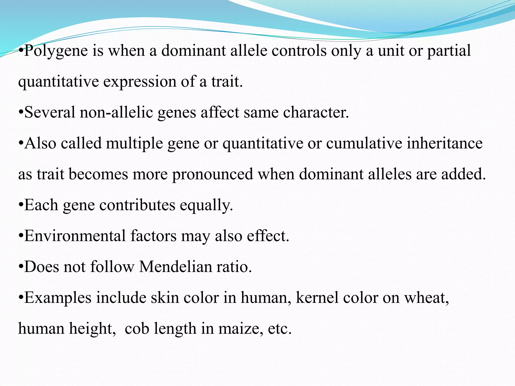Polygene and its inheritance | PPTX