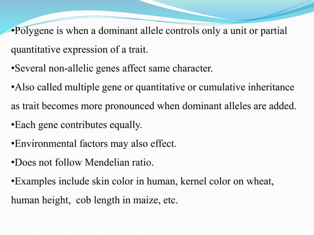 Polygene and its inheritance | PPTX