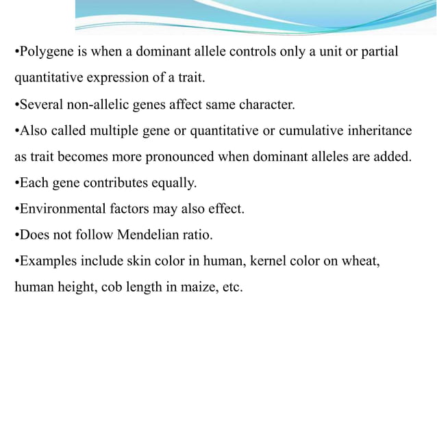 Polygenes and their inheritance pattern.pptx | Skin and Dermatology ...