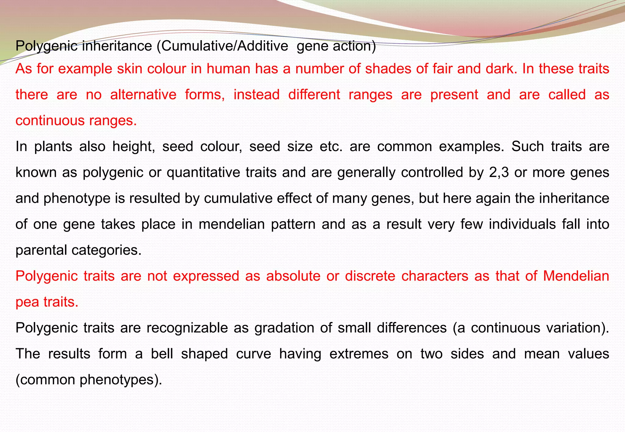 Polygenic inheritance | PPTX