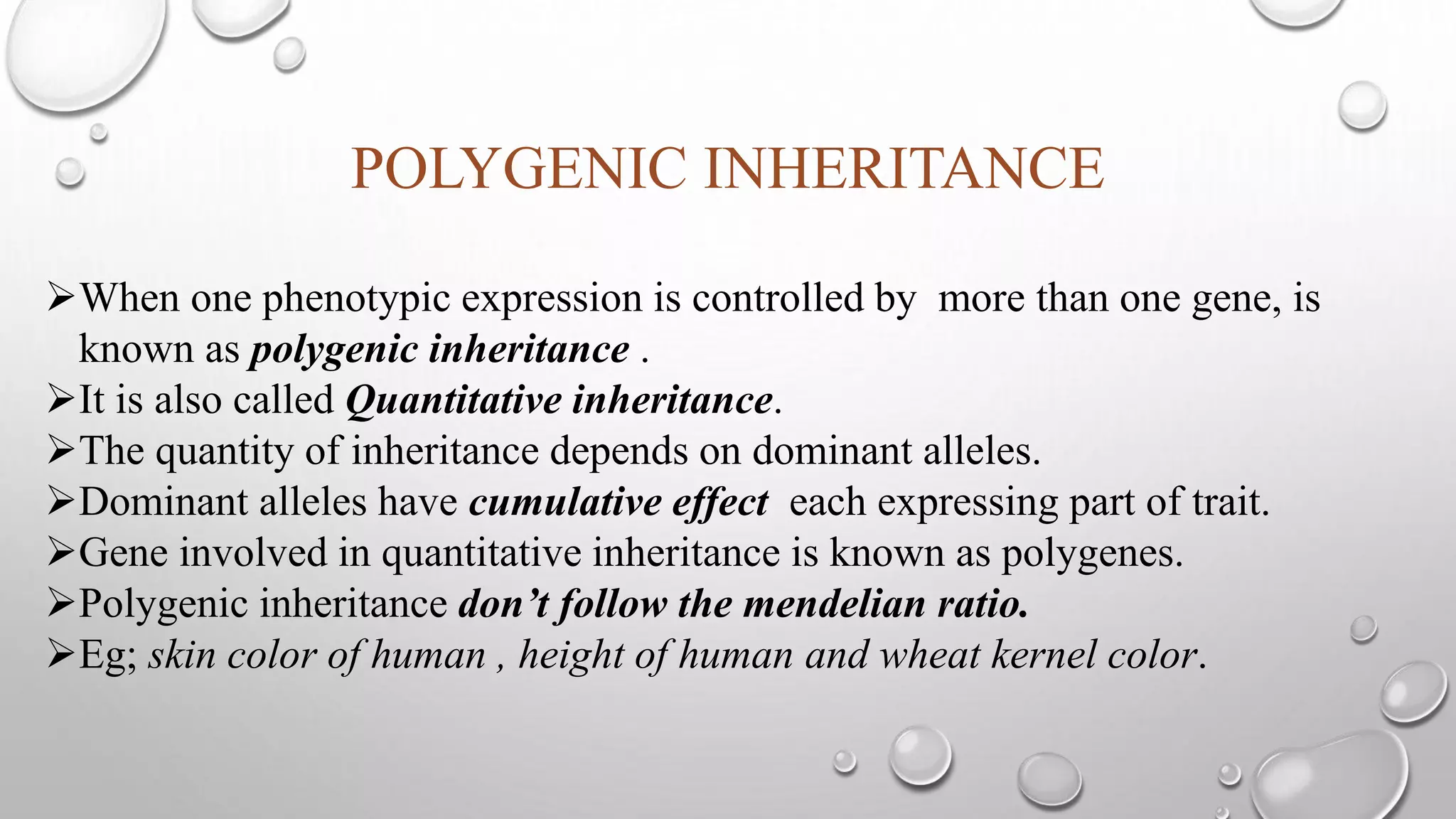 Polygenic inheritance | PPTX