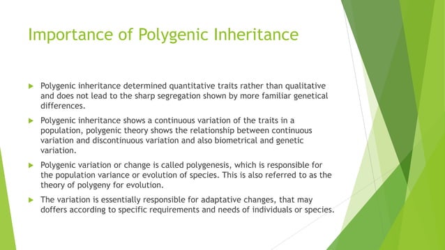 polygenic inheritance.pptx | Genetics | Science