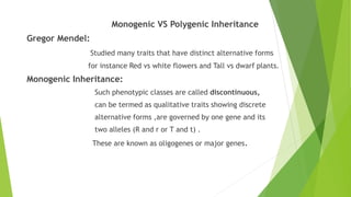 polygenic inheritance.pptx | Genetics | Science