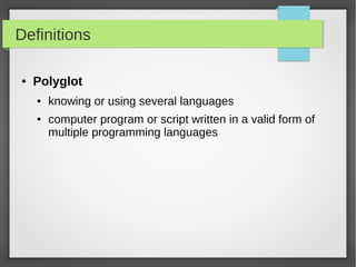 Polyglot persistence with Spring Data | PPT