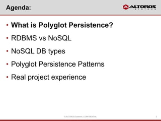 «NoSQL Databases and Polyglot Persistence» | PPTX | Databases | Computer Software and Applications