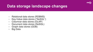 (slides) Polyglot persistence: utilizing open source databases as a Swiss pocket knife | PDF