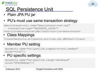 Polyglot Persistence with OSGi - Alexander Grzesik | PDF