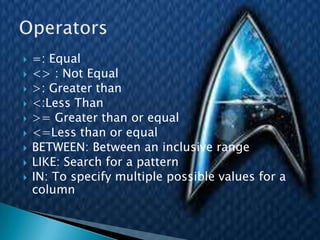 Introduction to SQL | PPT