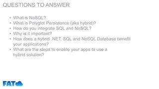 Why does Microsoft care about NoSQL, SQL and Polyglot Persistence ...